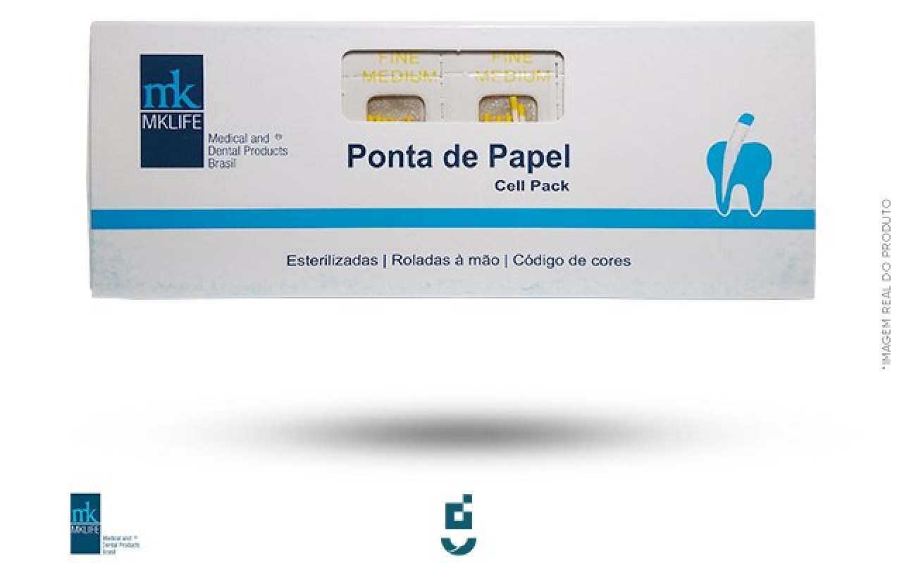 Ponta de Papel Absorvente Cell Pack FM MK Life | Dental Ápice